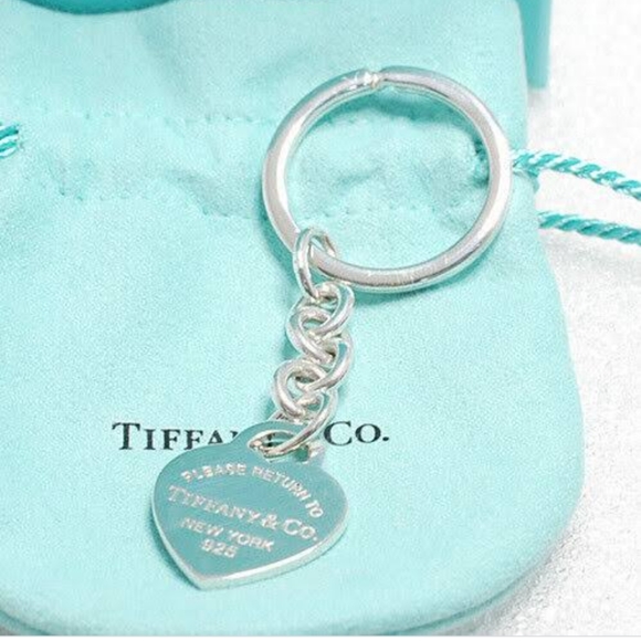 Tiffany & Co. | Accessories | Tiffany Co Heart Tag Key Ring Euc | Poshmark